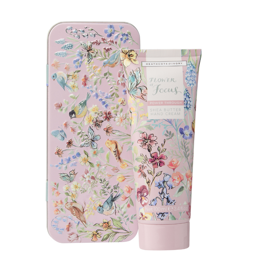 Flower of Focus Power Through Hand Cream in Tin, 100ml – Heathcote & Ivory