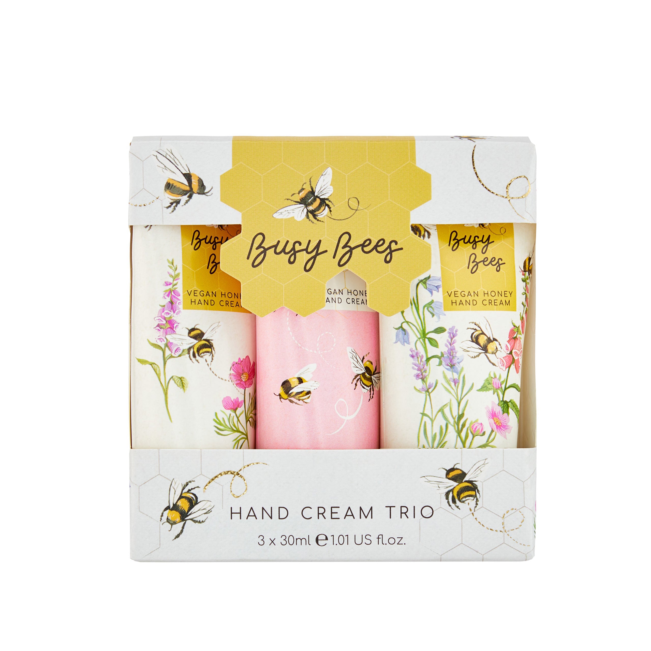 Heathcote & Ivory Busy Bees Assorted Hand Creams Trio Gift Set, Size: 3 ...
